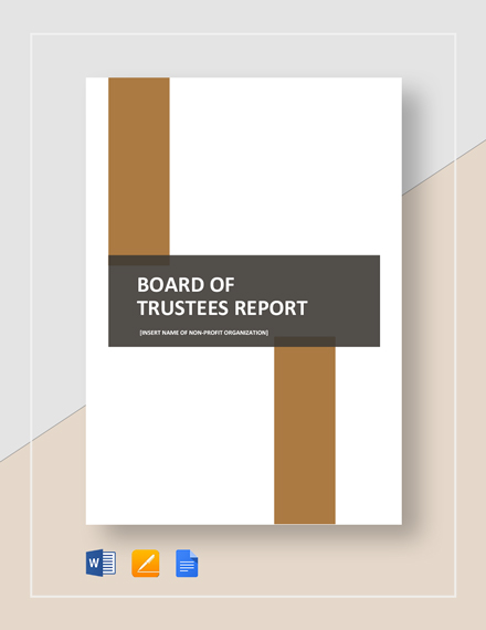 24+ Board Report Templates in PDF | MS Word | Apple Pages | Google Docs
