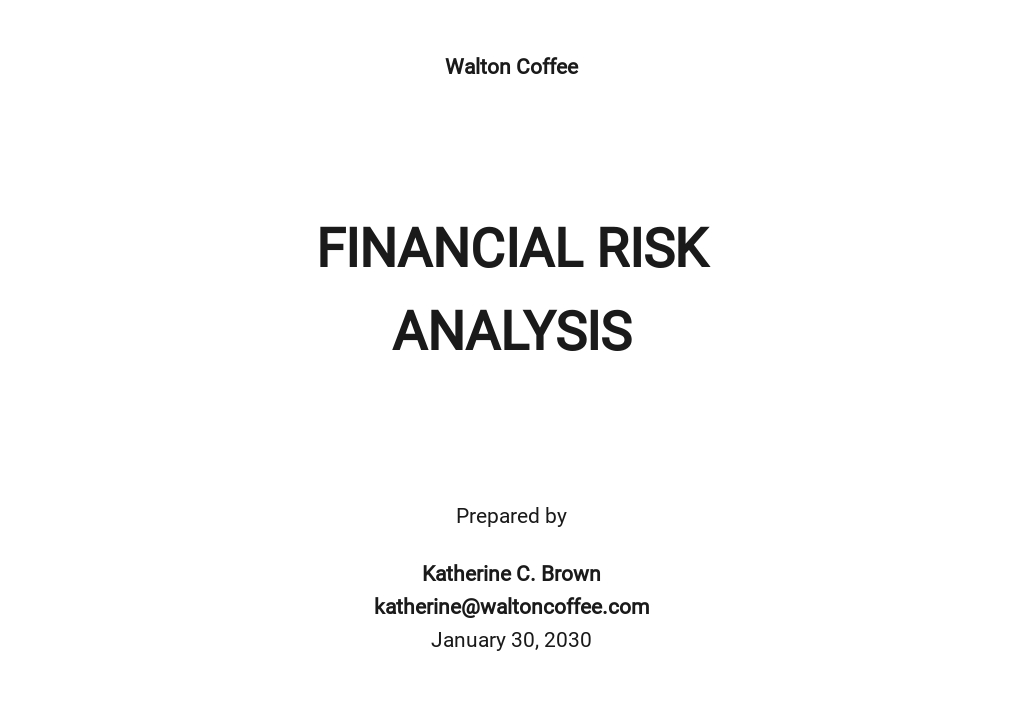 Risk Analysis Template - Google Docs, Word | Template.net