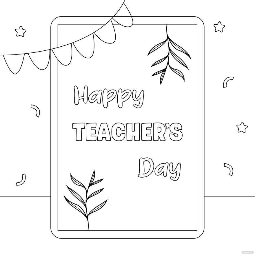 Teacher s Day Drawing To Customize And Download