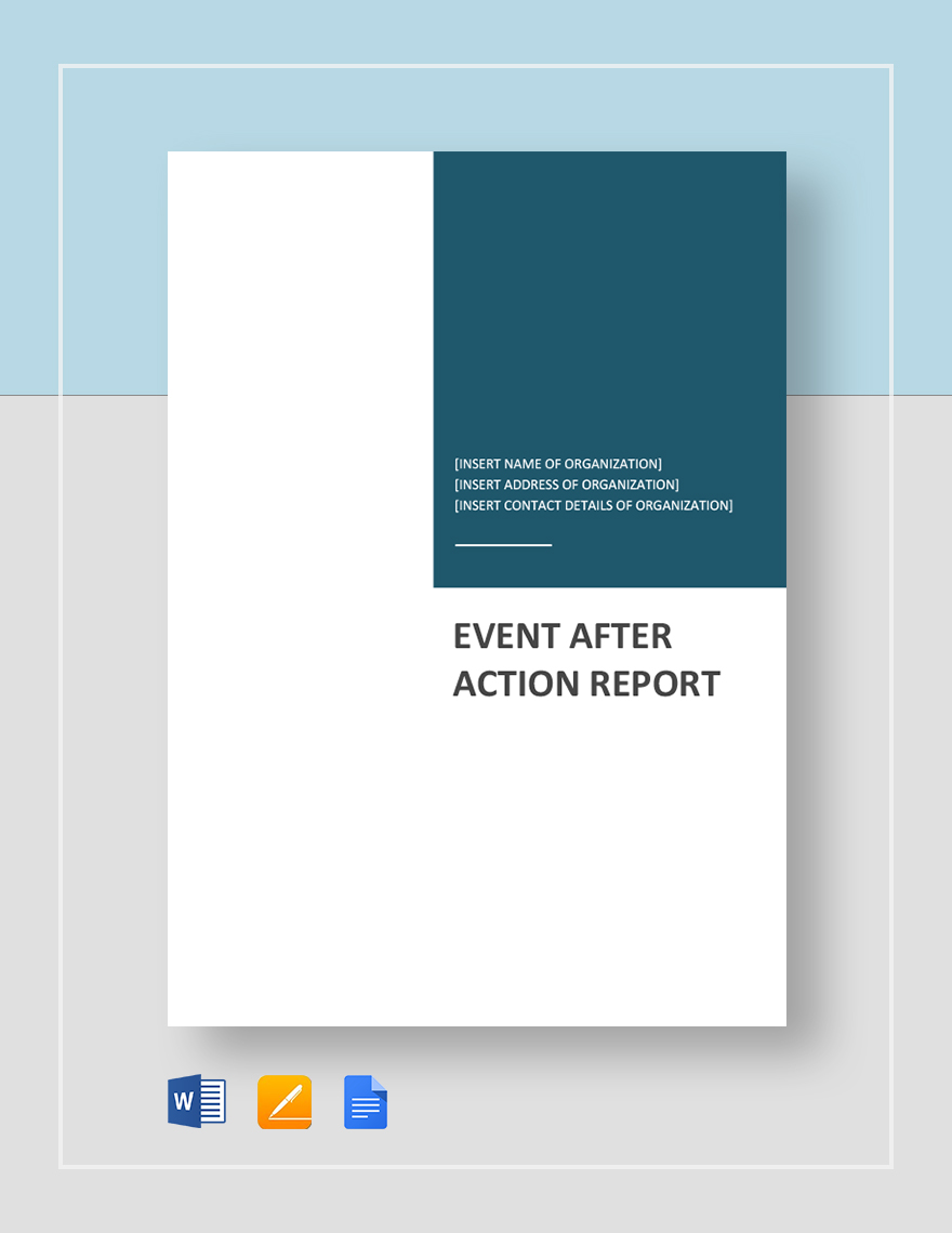 Event Report Templates Documents Design Free Download Template