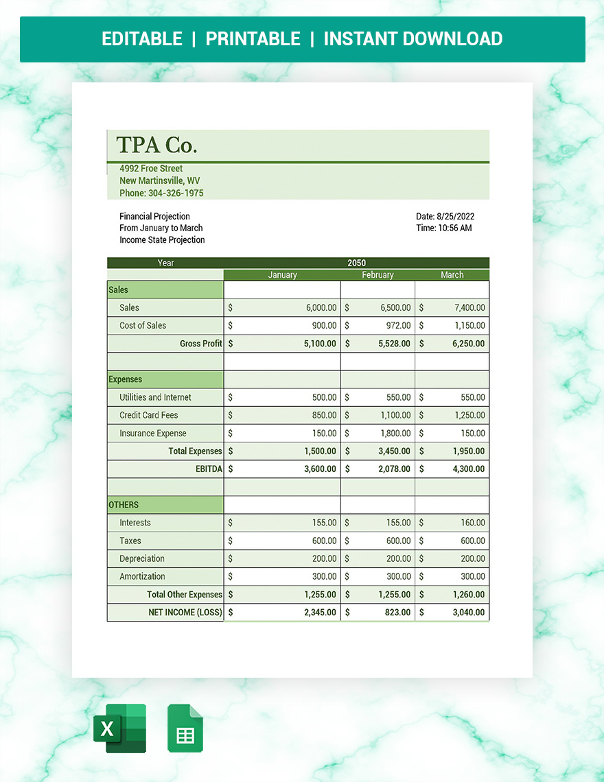 Pro Forma Financial Projections Template Google Sheets Excel Pro Forma Financial Projections Template Google Sheets Excel