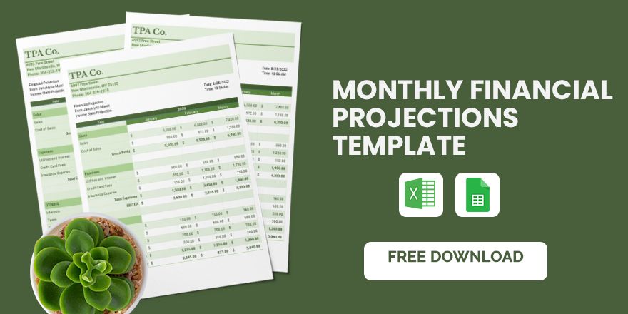 Free Coffee Shop Financial Projections Template Google Sheets Excel 