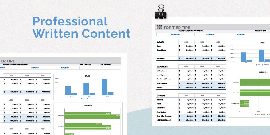 Company Financial Projections Template - Google Sheets, Excel ...