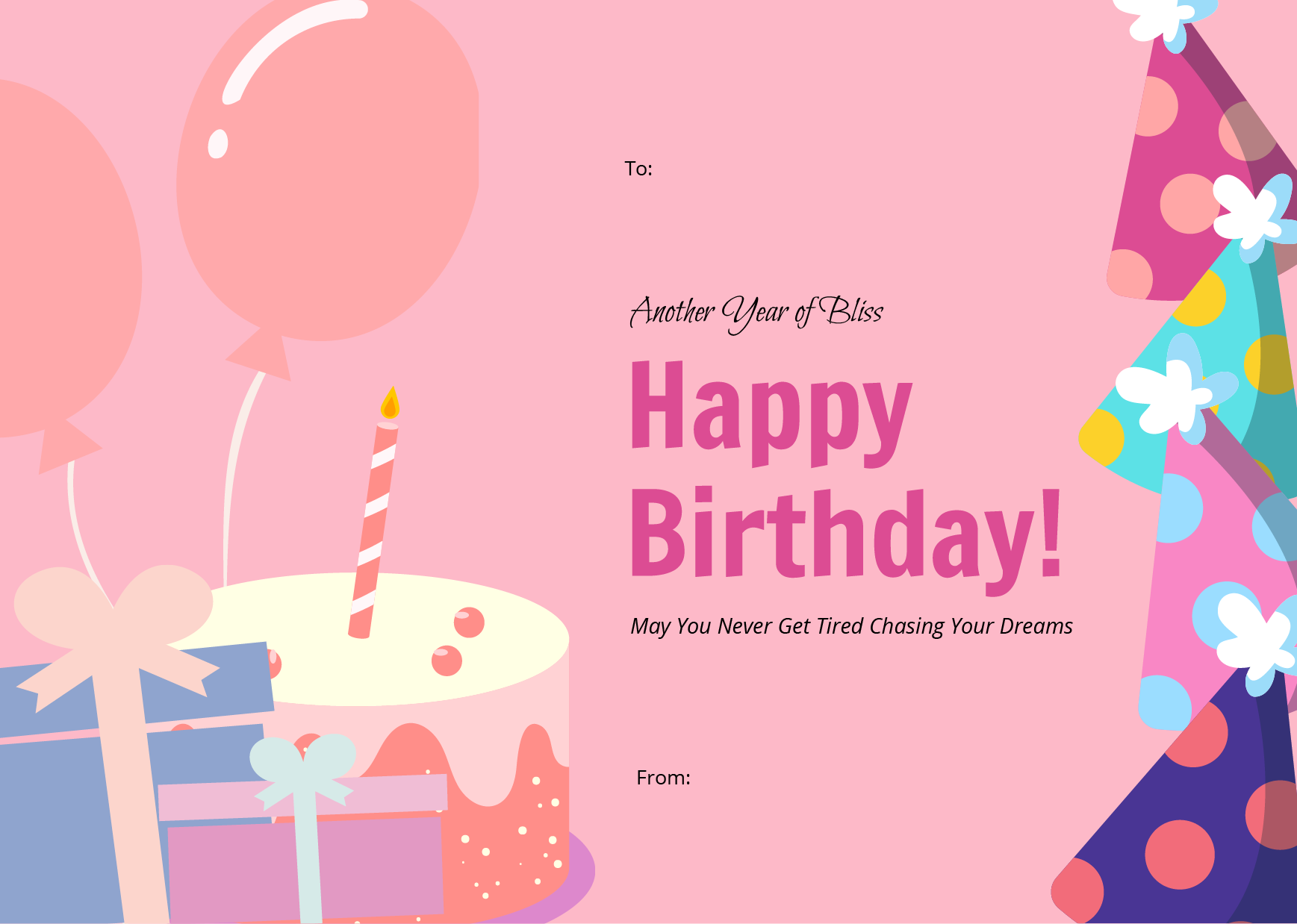Blank Birthday Greeting Card Template Download In Word Google Docs 