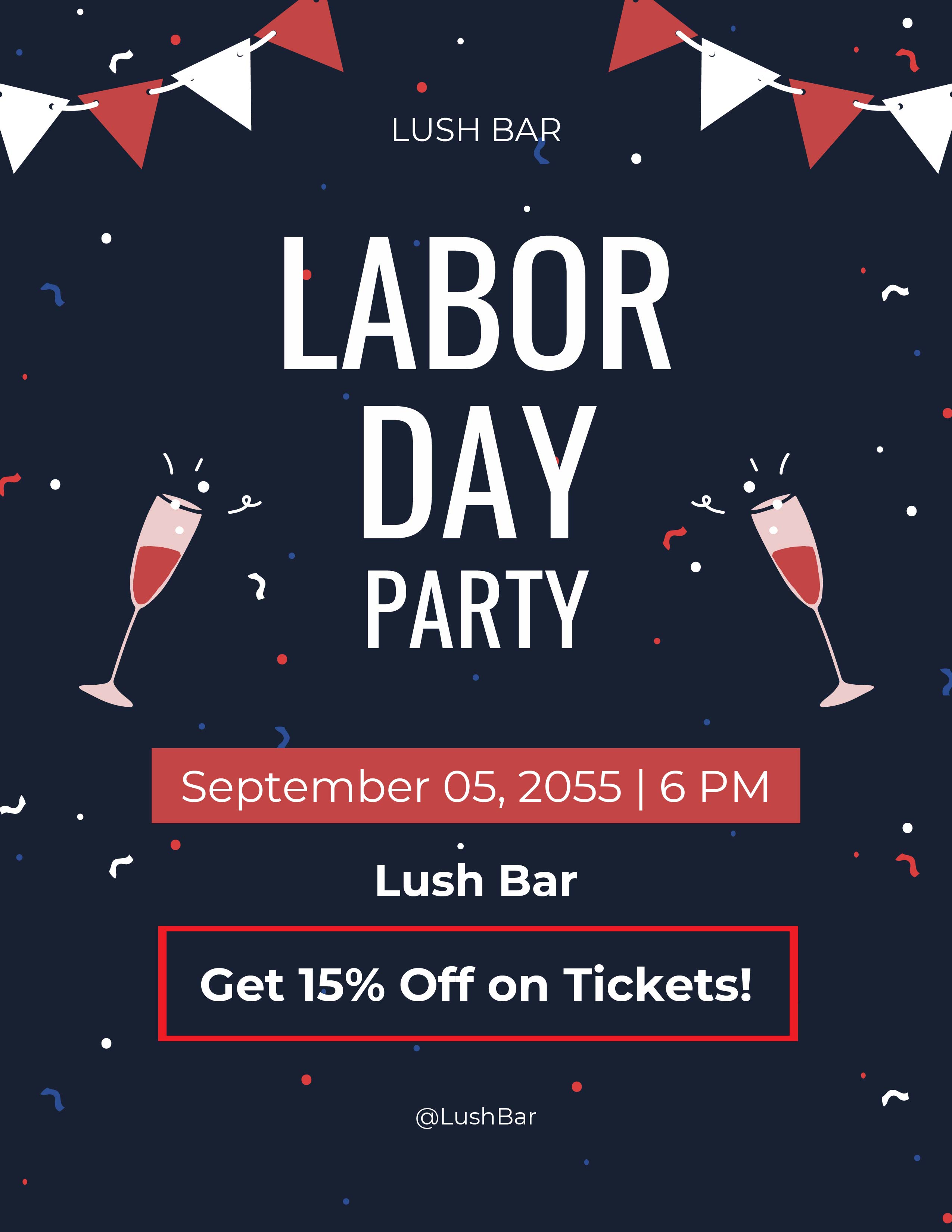 Creative Labor Day Flyer Template - Edit Online & Download Example ...