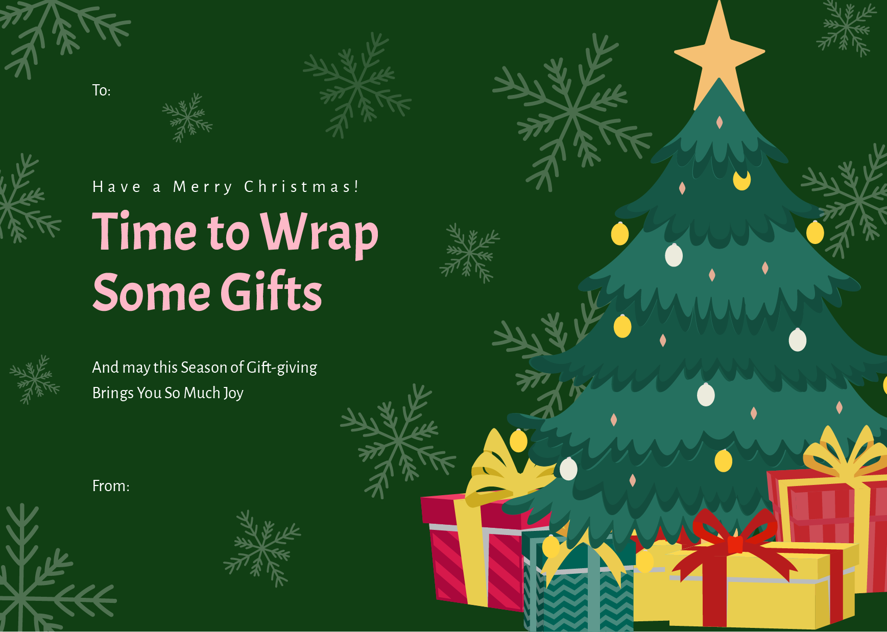 Blank Christmas Greeting Card Template Download In Word Google Docs 