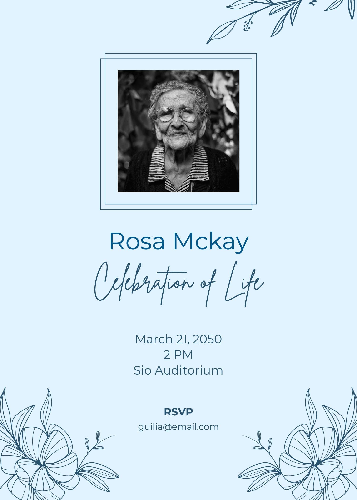 Free Editable Memorial Service Templates In Word To Download