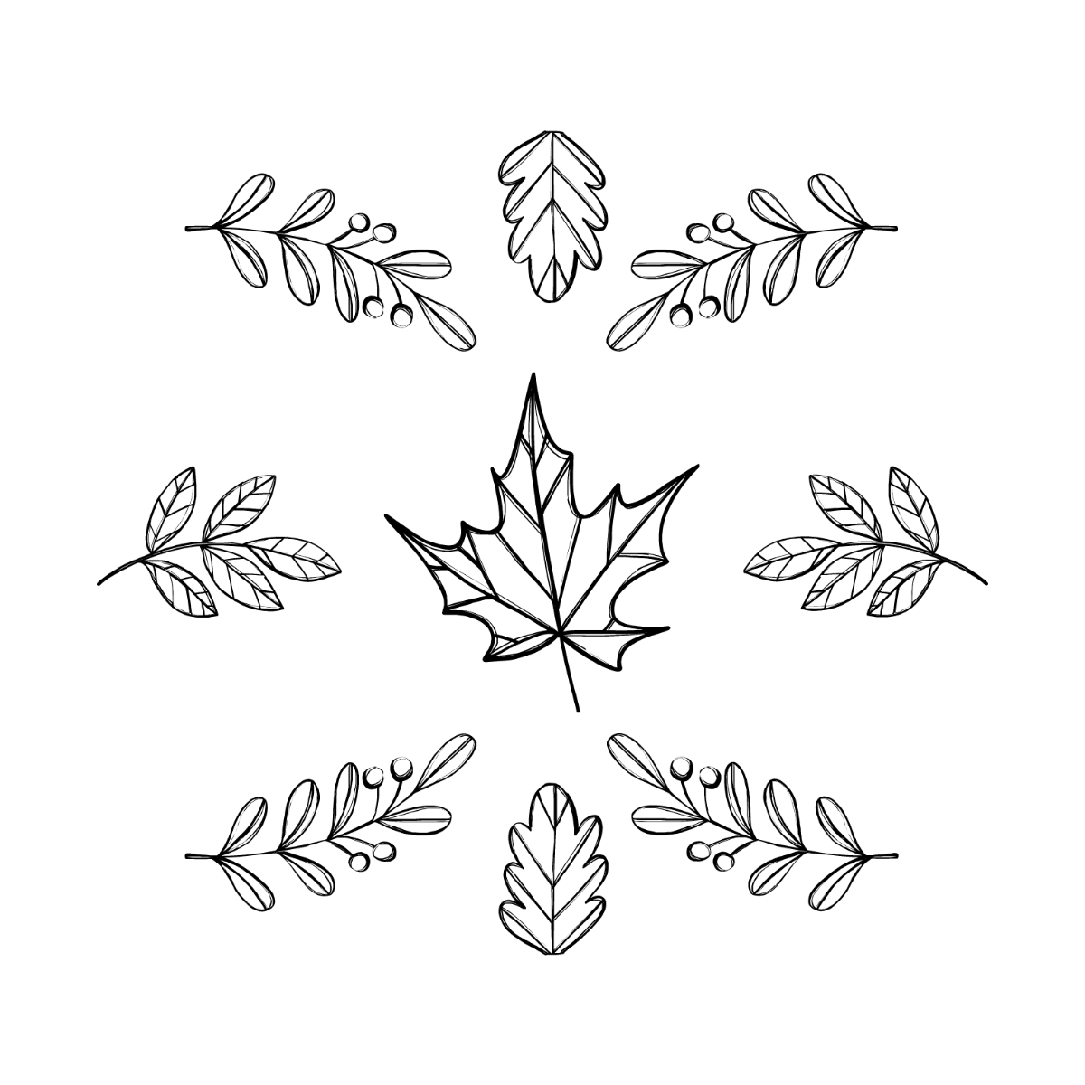 Free Fall Equinox Sketch Vector Template Edit Online Download