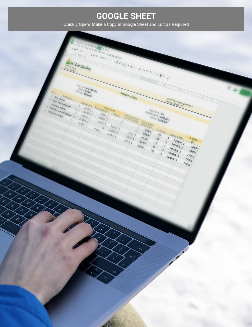 Schedule Of Values Template - Google Sheets, Excel | Template.net