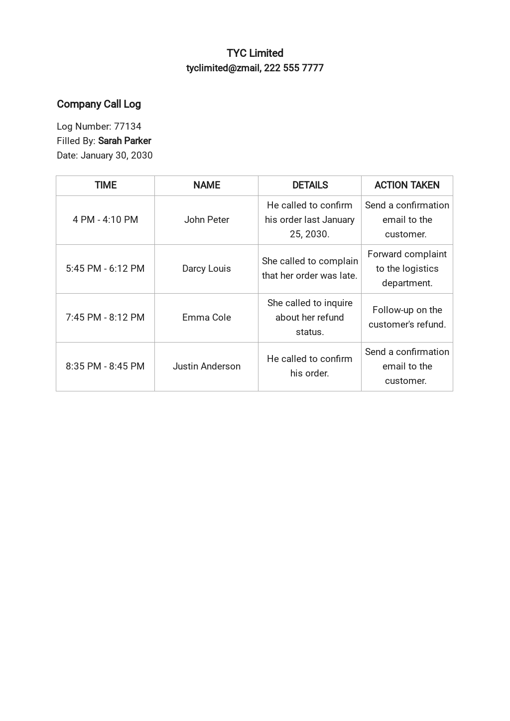 Free 13 Sample Log Sheet Templates In Google Docs