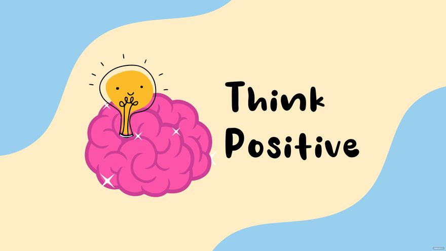 Positive Thinking Day Image Background Template - Edit Online ...