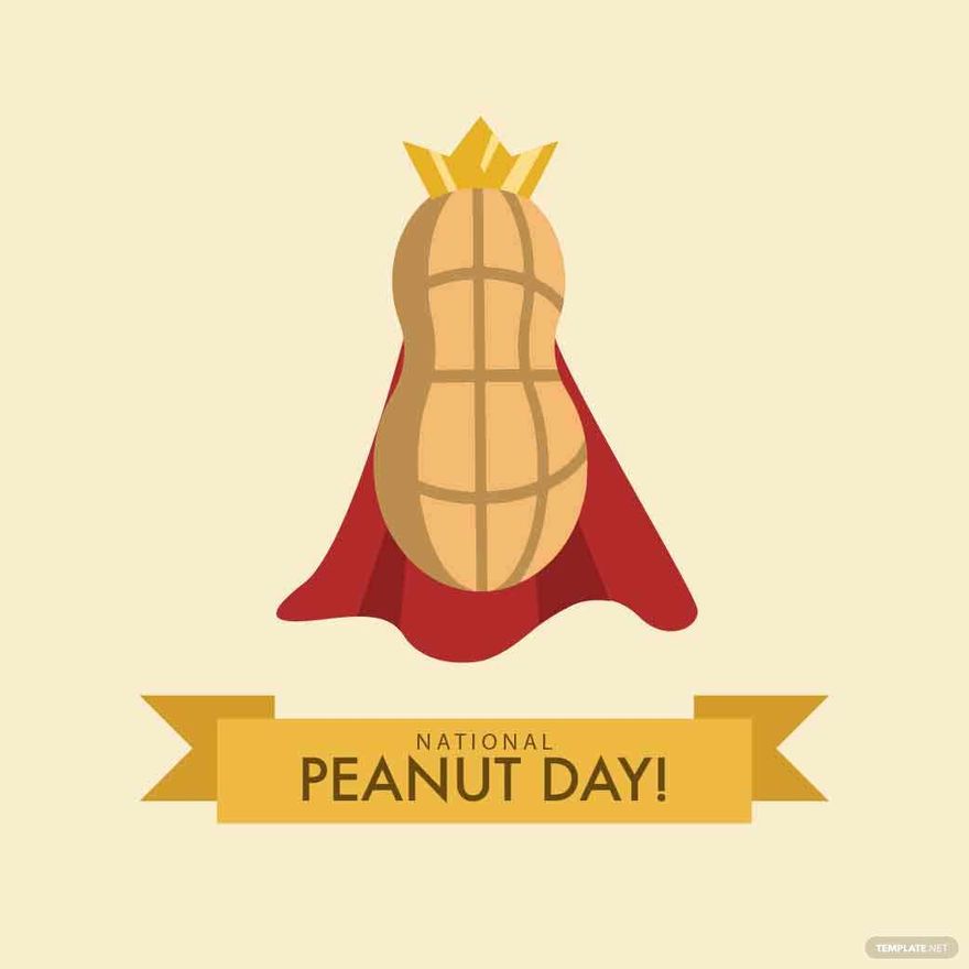 Happy National Peanut Day Vector - EPS, Illustrator, JPG, PSD, PNG, SVG ...
