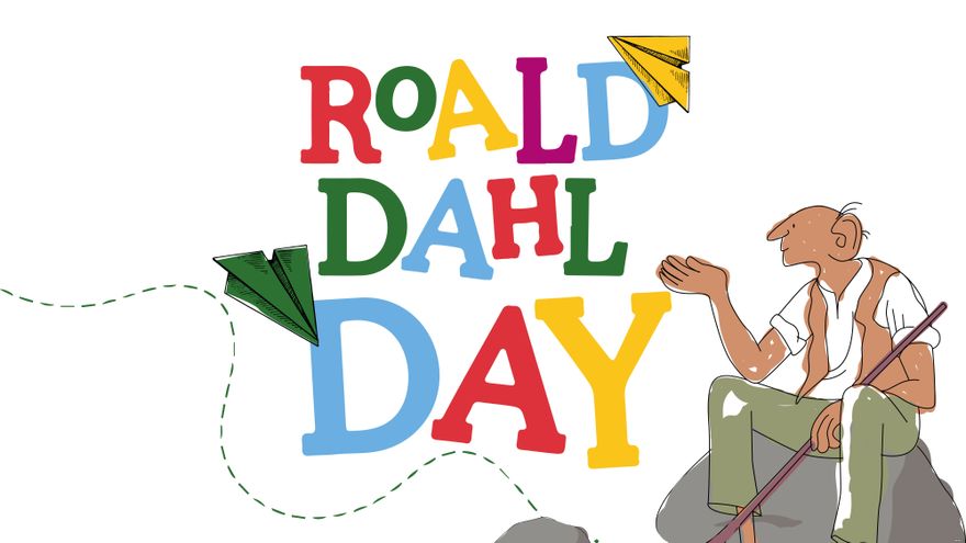 Happy Roald Dahl Day Background Template - Edit Online & Download ...