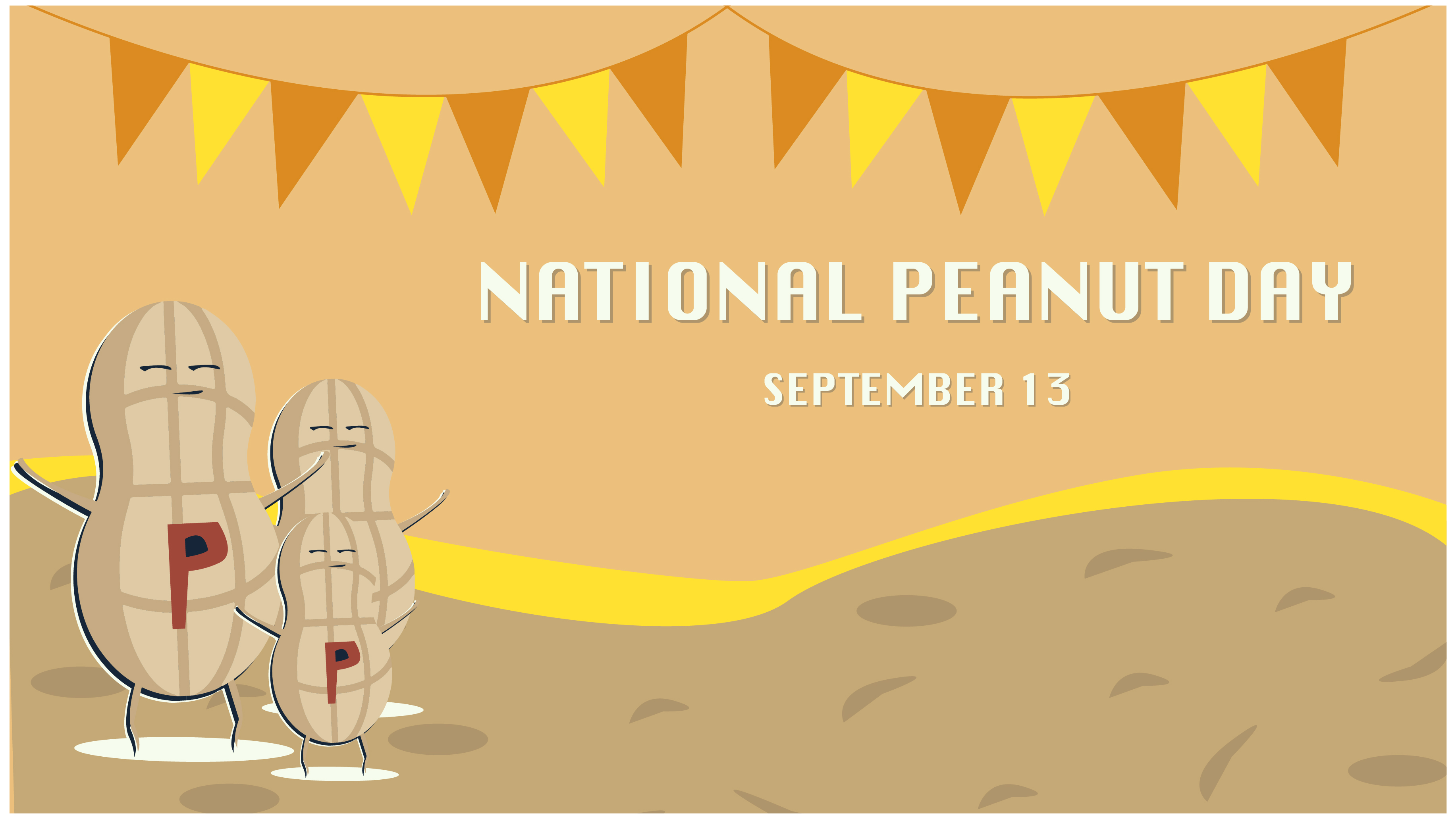 National Peanut Day Wishes Background Template - Edit Online & Download ...