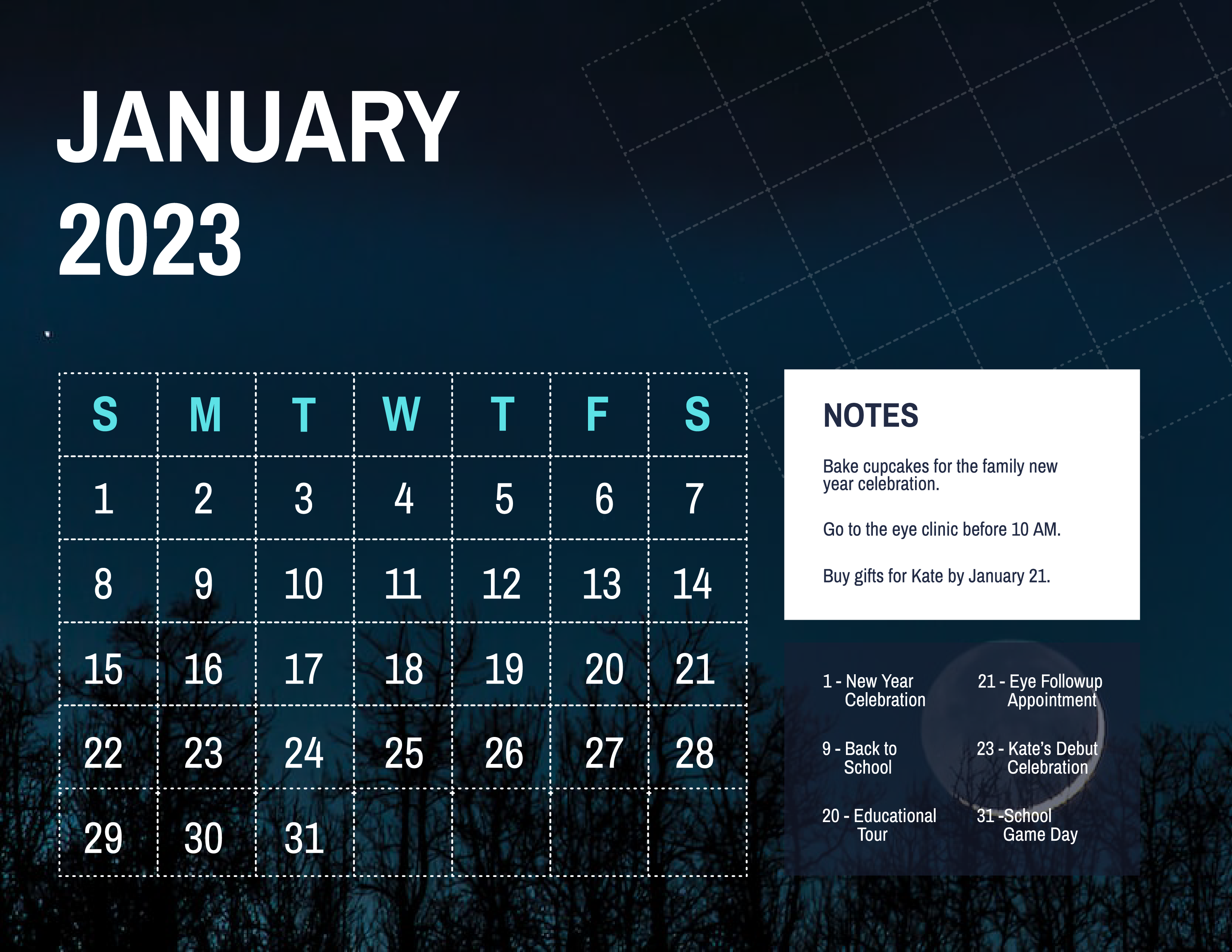 January 2023 Calendar With Holidays Template - Edit Online & Download ...