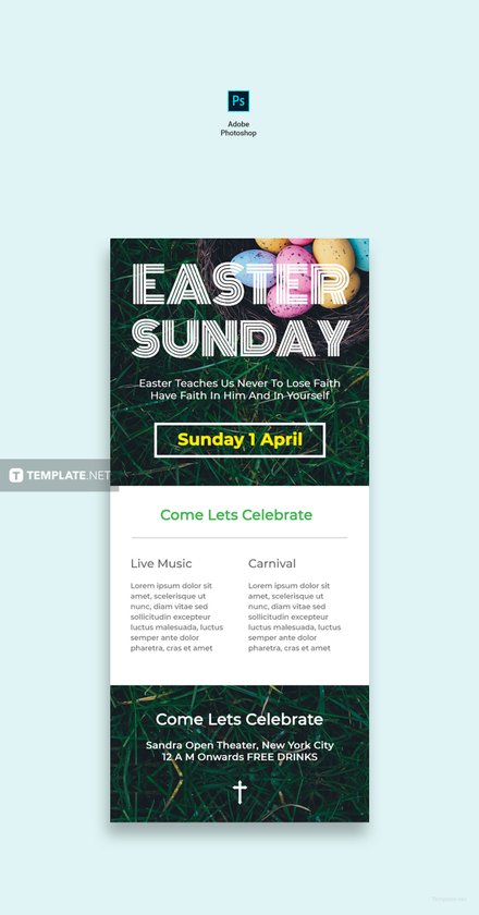 Free Easter Sunday Email Newsletter Template | Free Templates