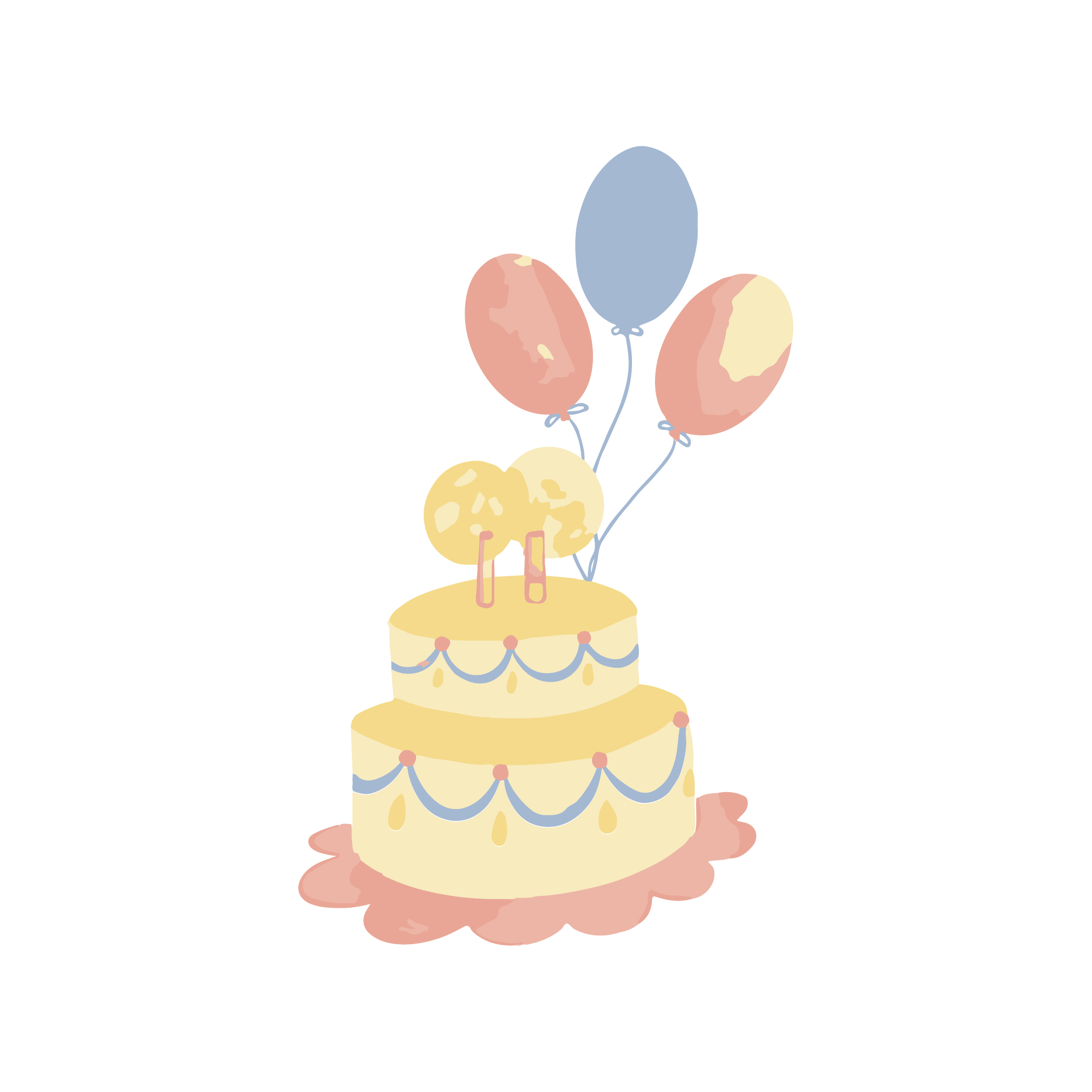 Free Watercolor Floral Happy Birthday Clipart - Download in Illustrator ...