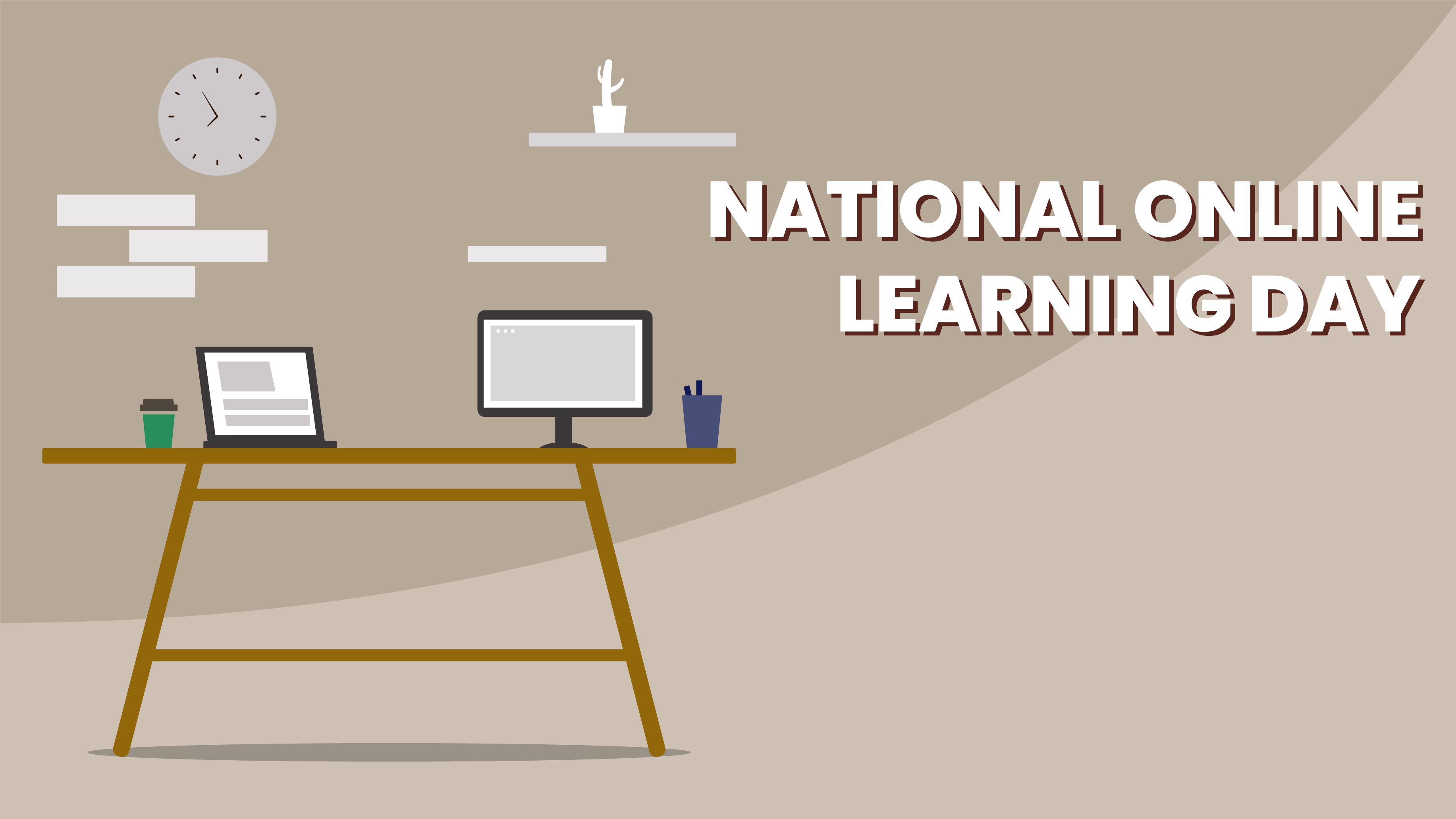 National Online Learning Day Image Background Template - Edit Online ...
