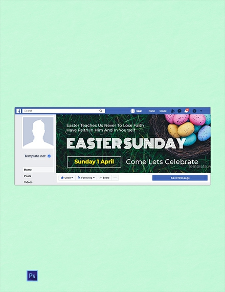 Free Easter Sunday Facebook Event Cover Template