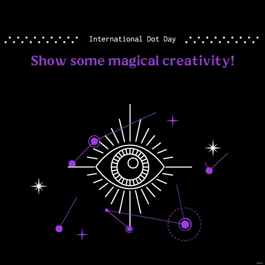 International Dot Day Greeting Card Background Template - Edit Online ...