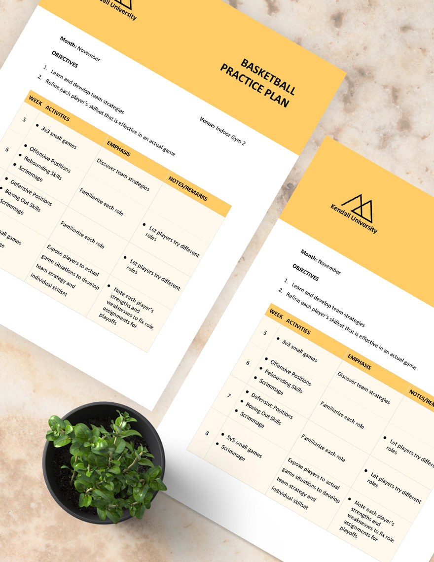 Free Simple Basketball Practice Plan - Google Docs, Word, Apple Pages ...