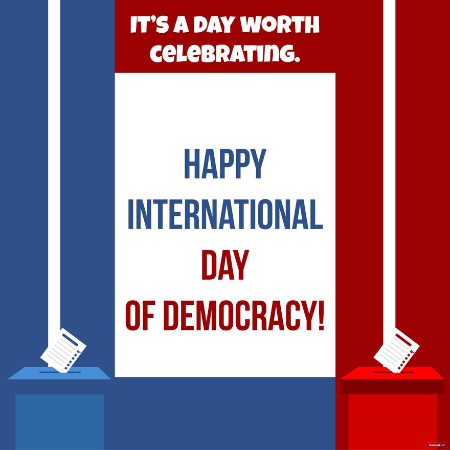 International Day of Democracy Instagram Post Template - Edit Online ...
