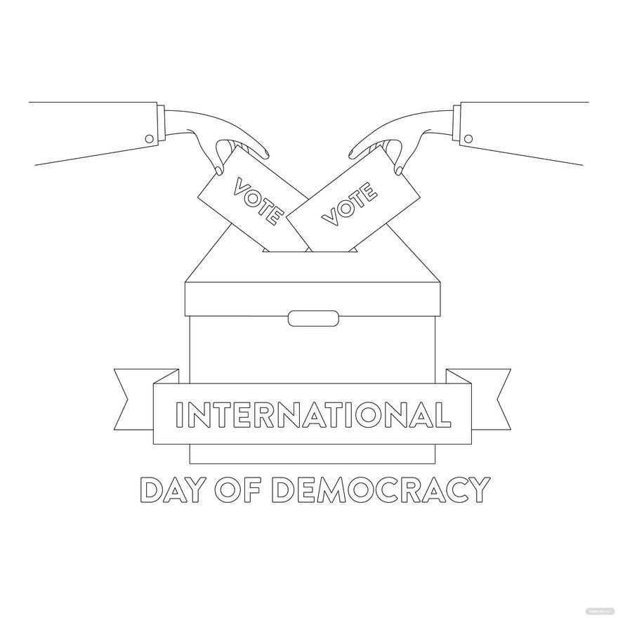 High Resolution International Day of Democracy Background Template ...