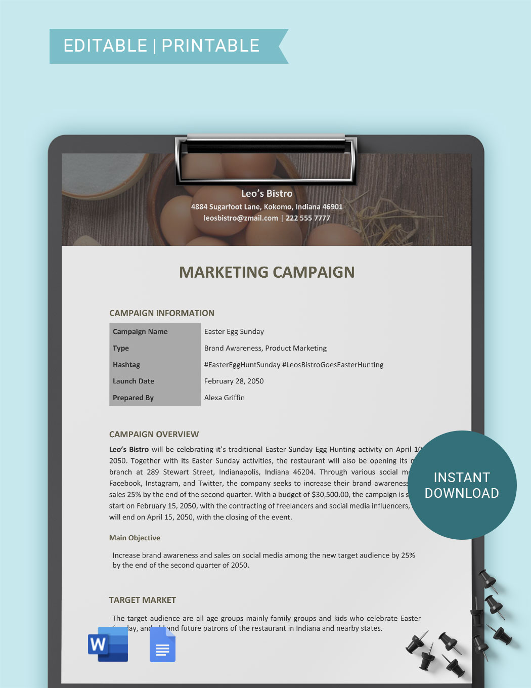 Marketing Plan Template in Word - FREE Download | Template.net