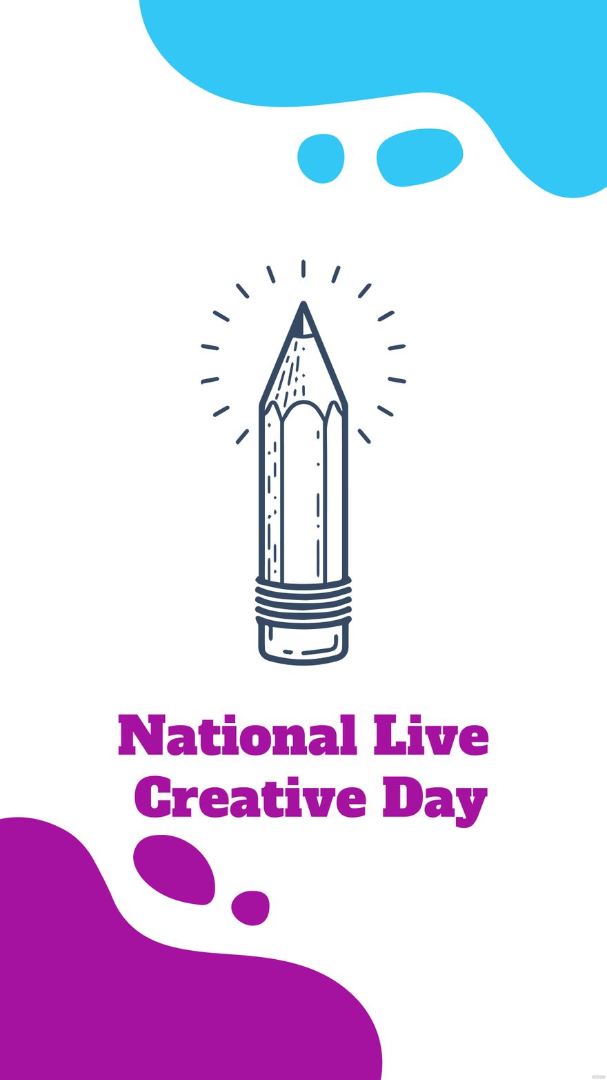 National Live Creative Day Drawing Background Template - Edit Online ...