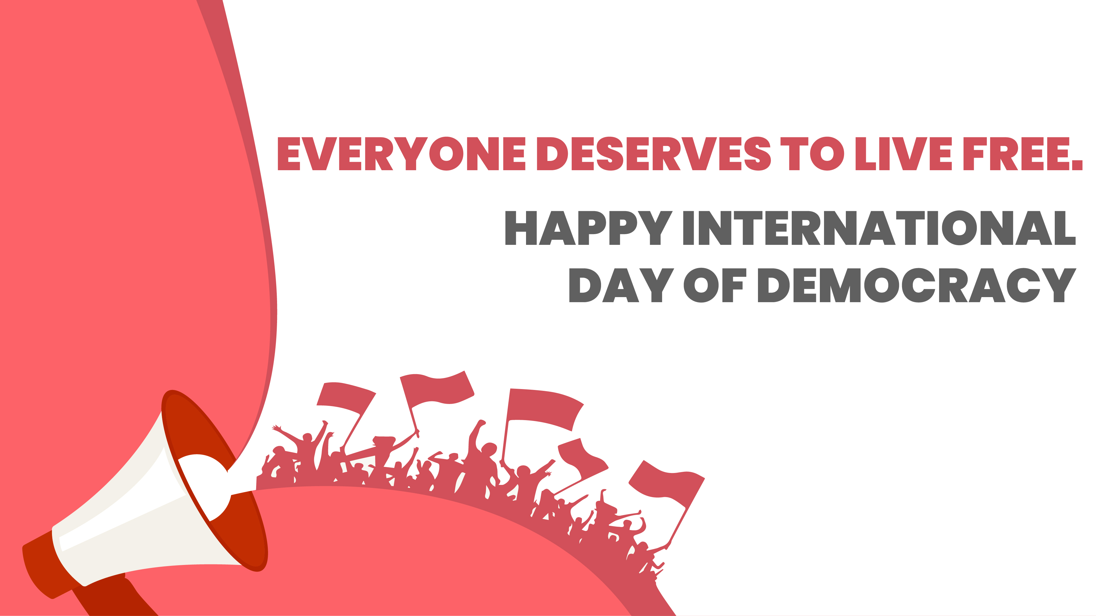 International Day of Democracy Invitation Background Template - Edit ...