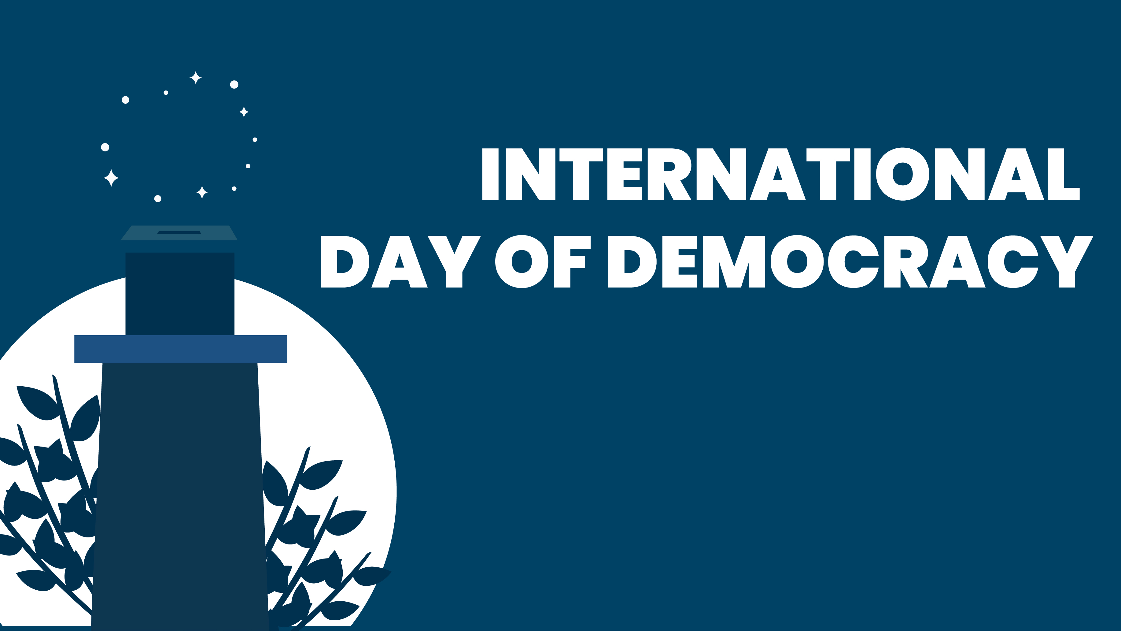 International Day of Democracy Invitation Background Template - Edit ...