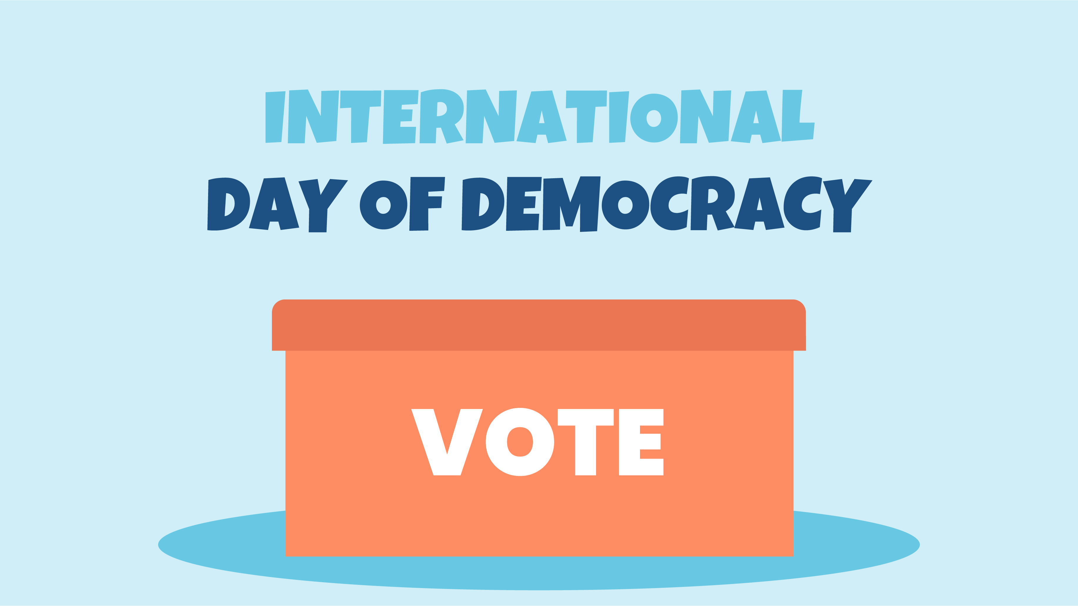 International Day of Democracy Background Template - Edit Online ...