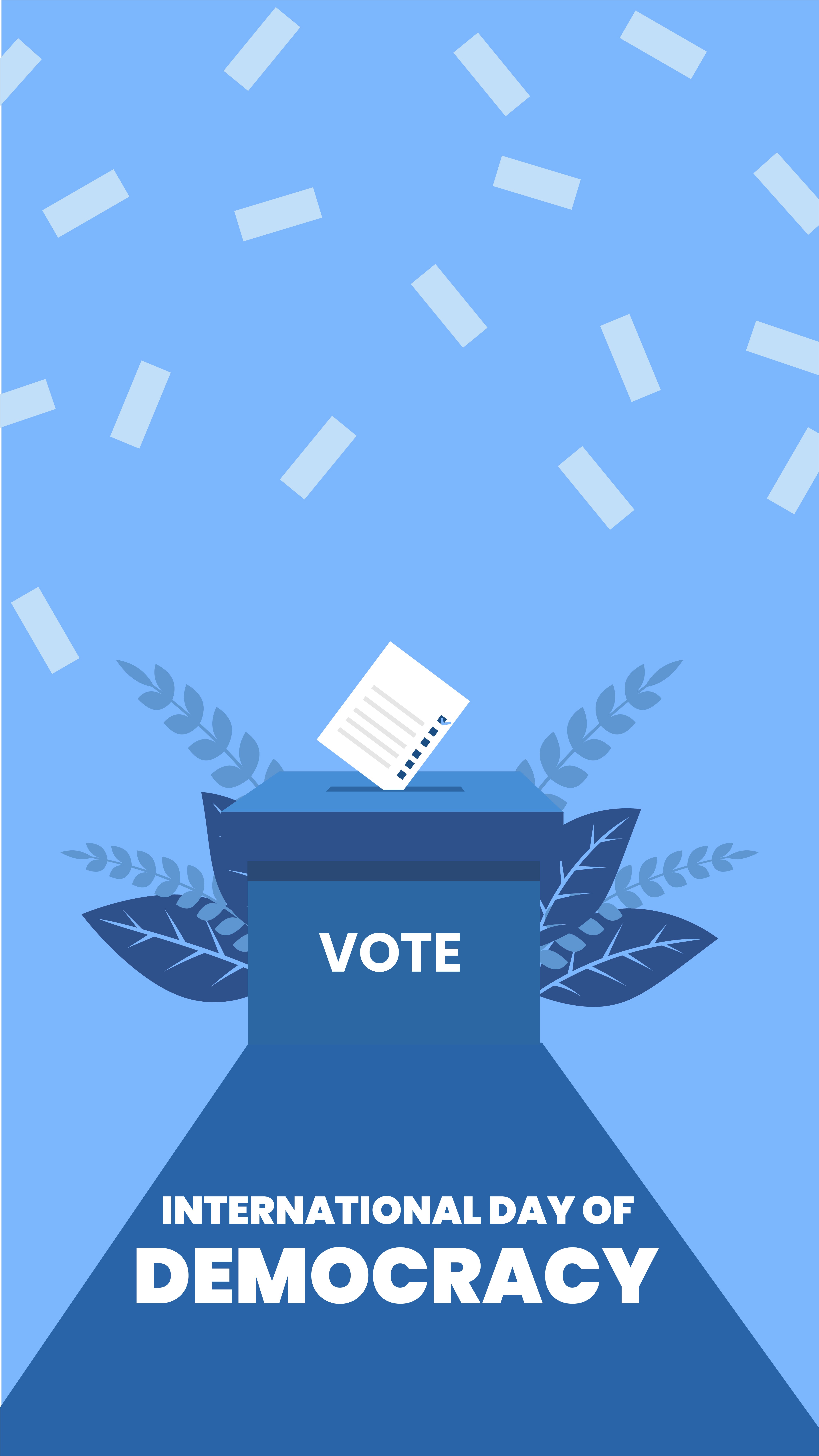 High Resolution International Day of Democracy Background Template ...