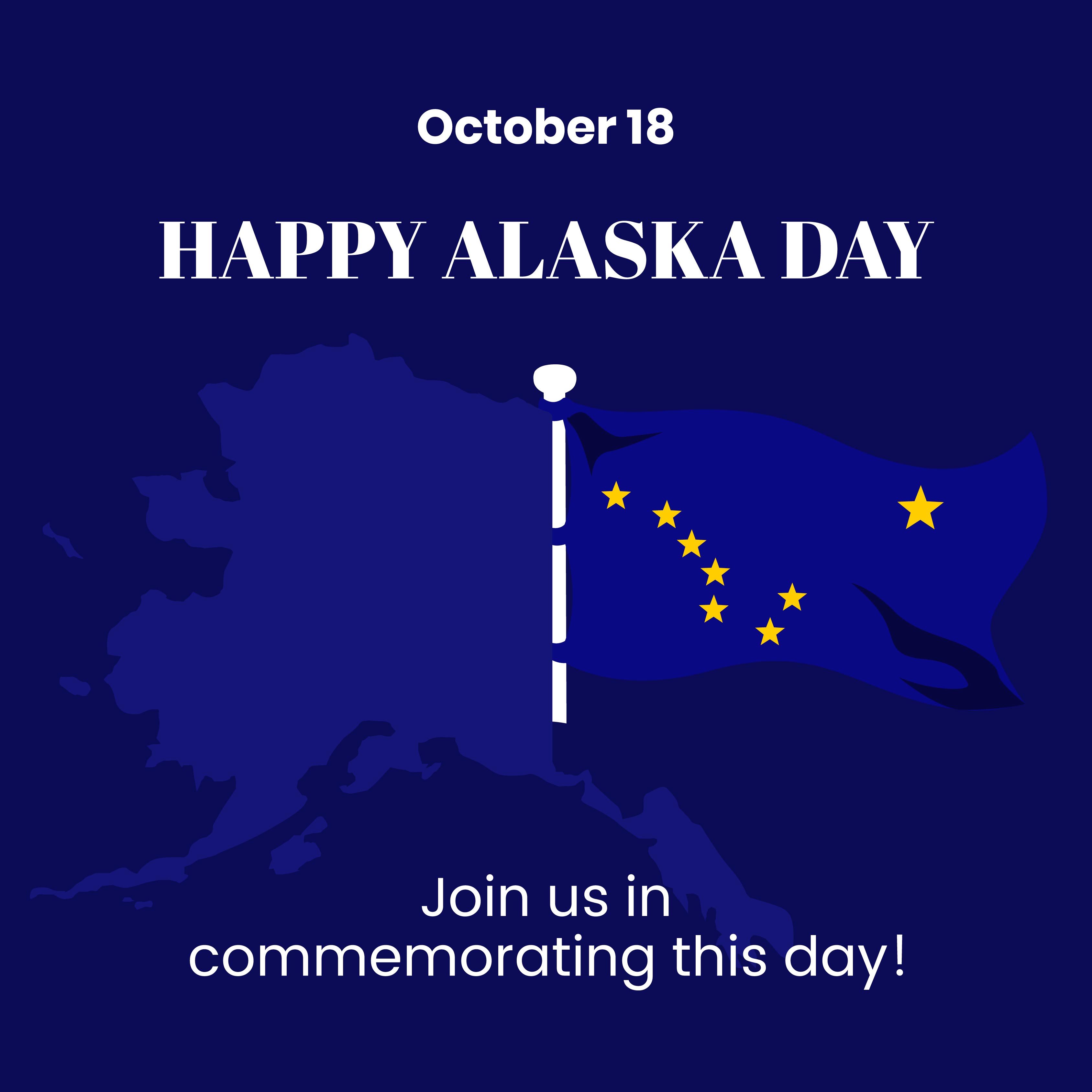 Alaska Day Instagram Post Template - Edit Online & Download Example ...