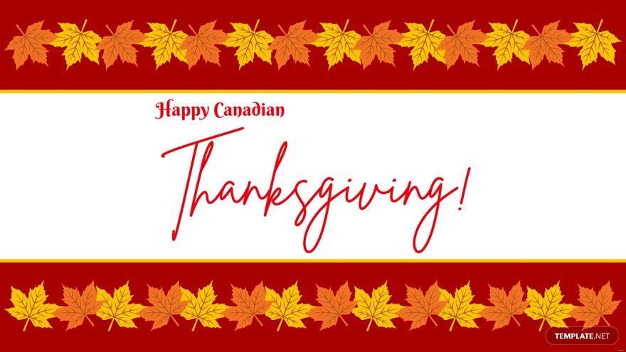 Canadian Thanksgiving Background Template - Edit Online & Download ...