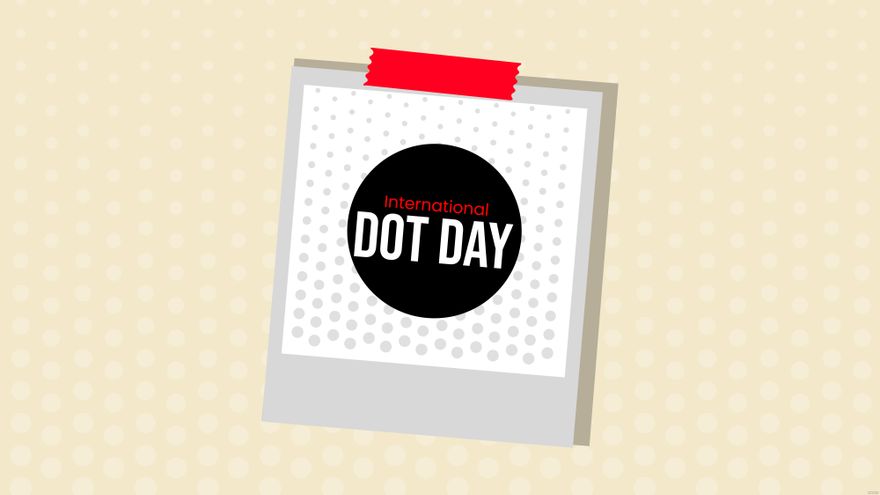 International Dot Day Greeting Card Background Template - Edit Online ...