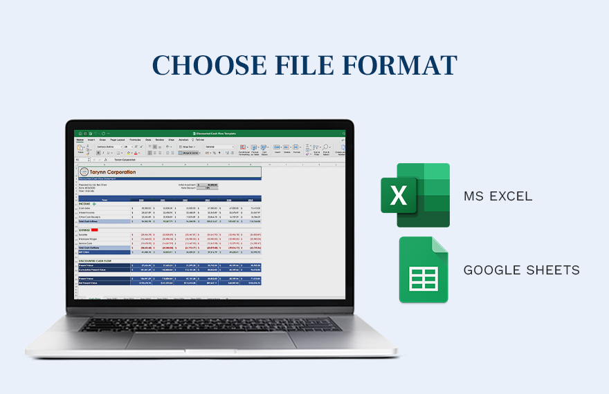 Discounted Cash Flow Template Download In Word Google Docs Excel