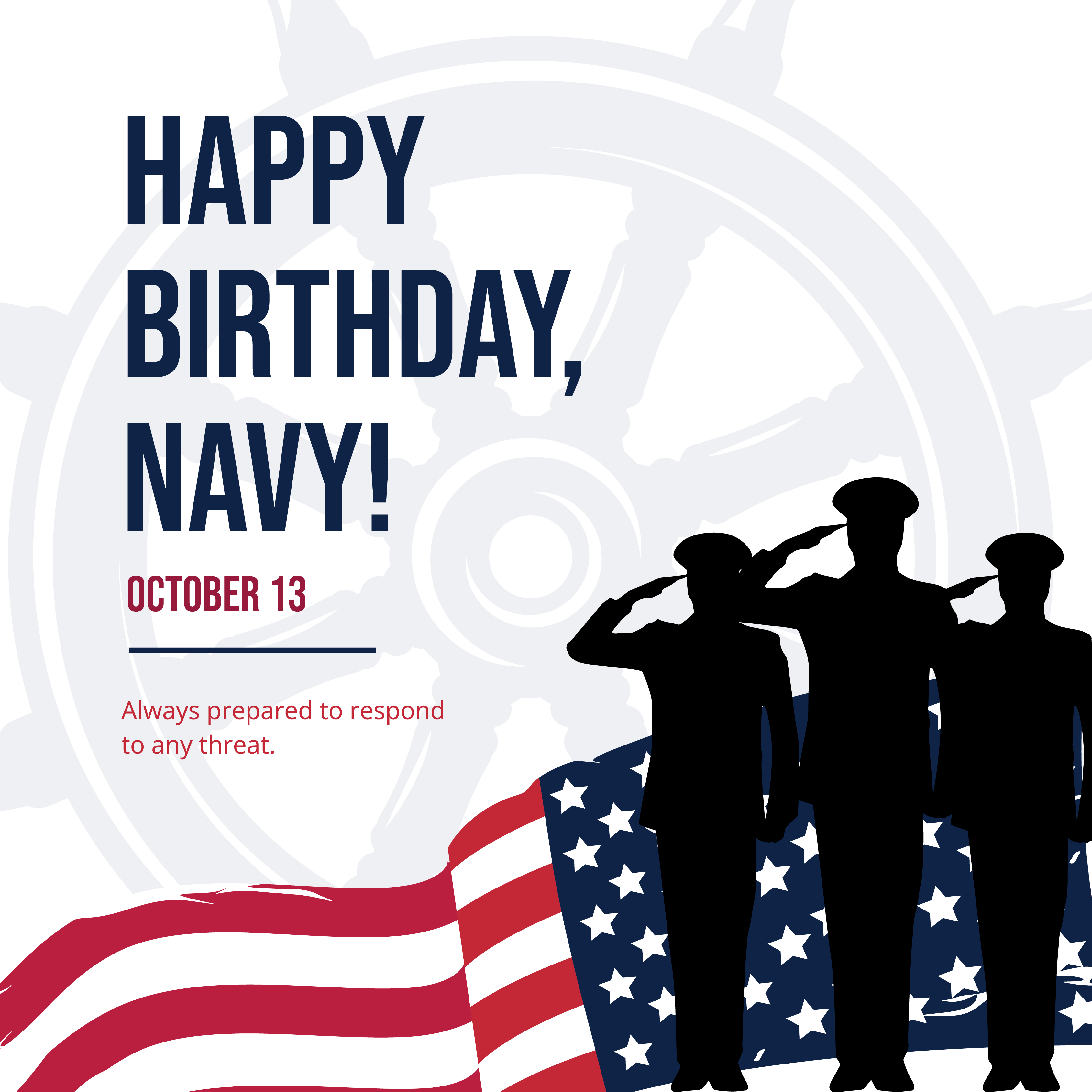 Navy Birthday Instagram Post Template - Edit Online & Download Example ...