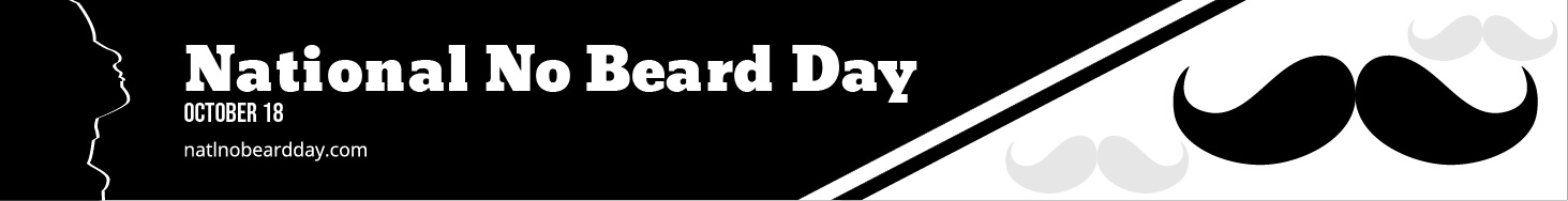 National No Beard Day Banner - EPS, Illustrator, JPG, PSD, PNG, SVG ...