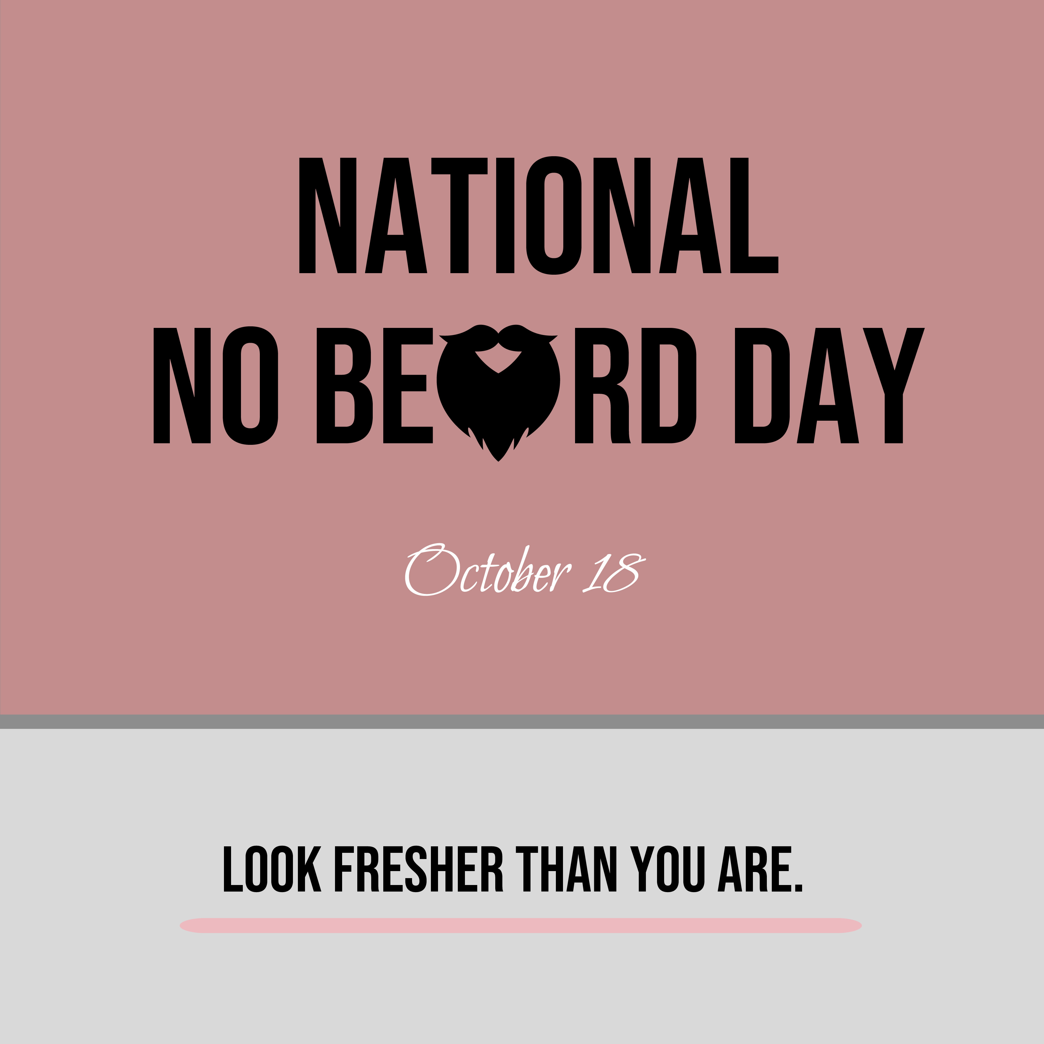 National No Beard Day Banner Template - Edit Online & Download Example ...