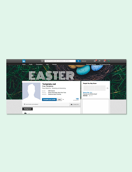 FREE Palm Sunday LinkedIn Profile Banner Template: Download 1182 ...