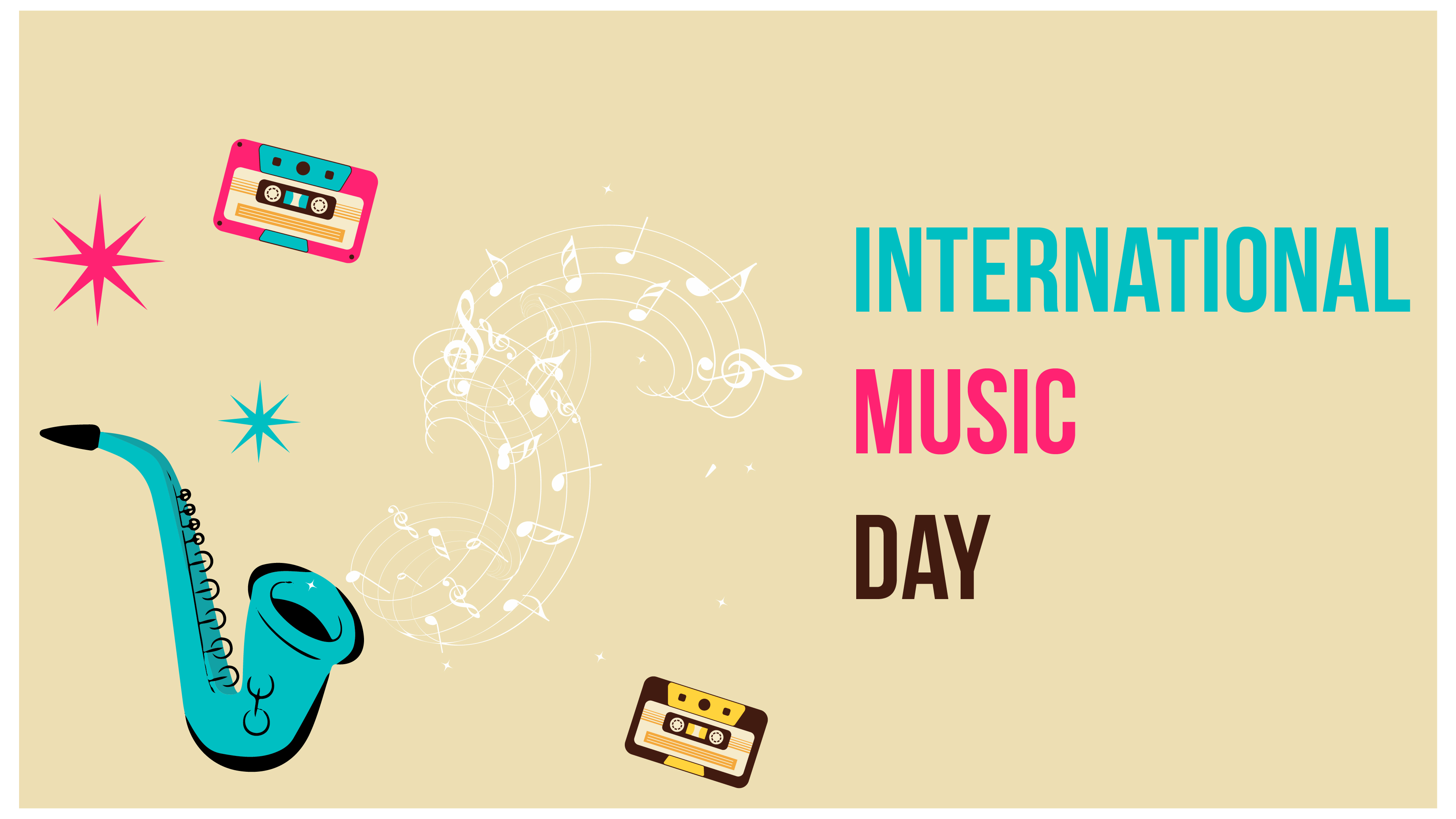 International Music Day Wallpaper Background Template - Edit Online ...