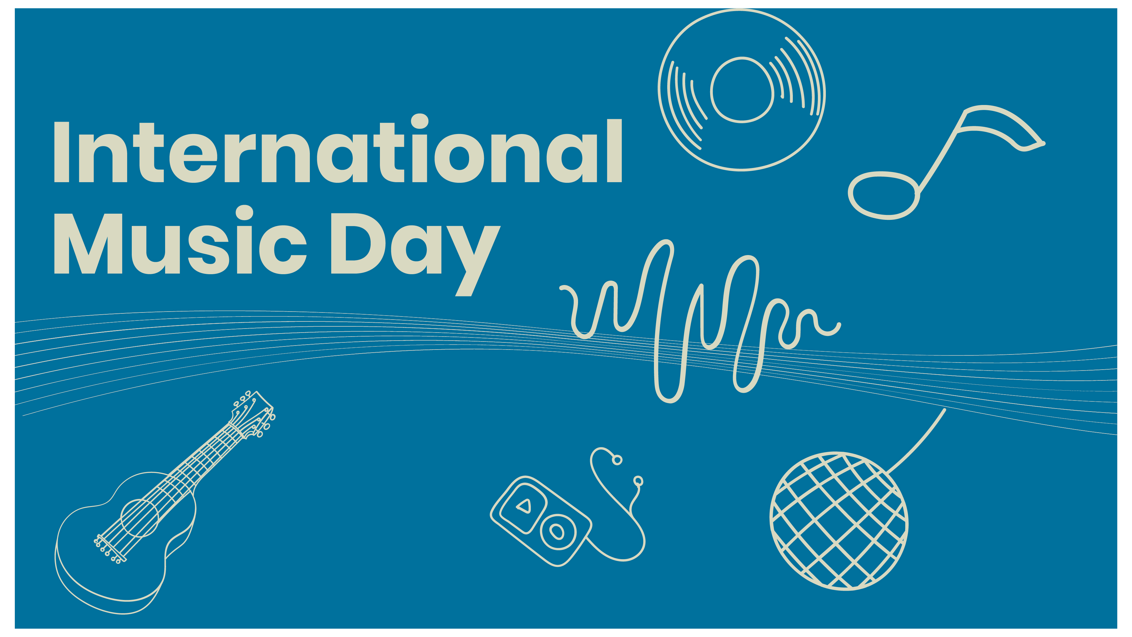 High Resolution International Music Day Background Template - Edit ...