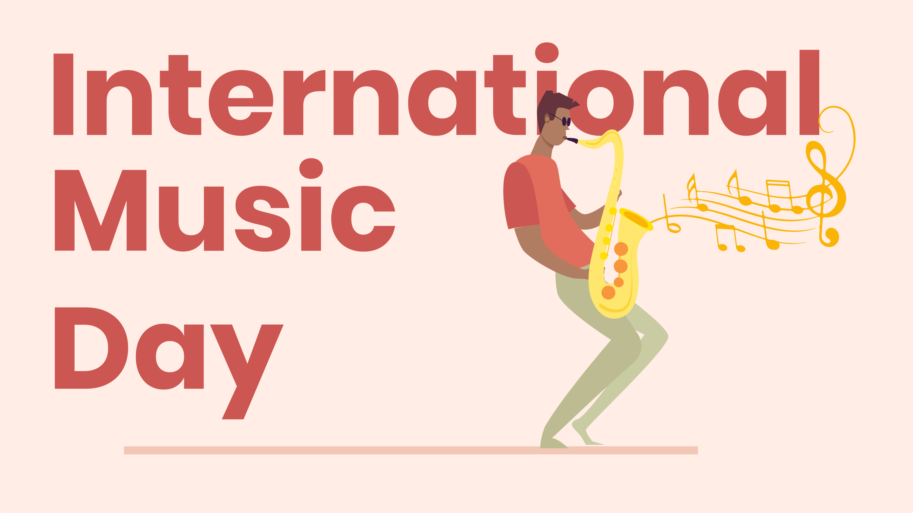 High Resolution International Music Day Background Template - Edit ...