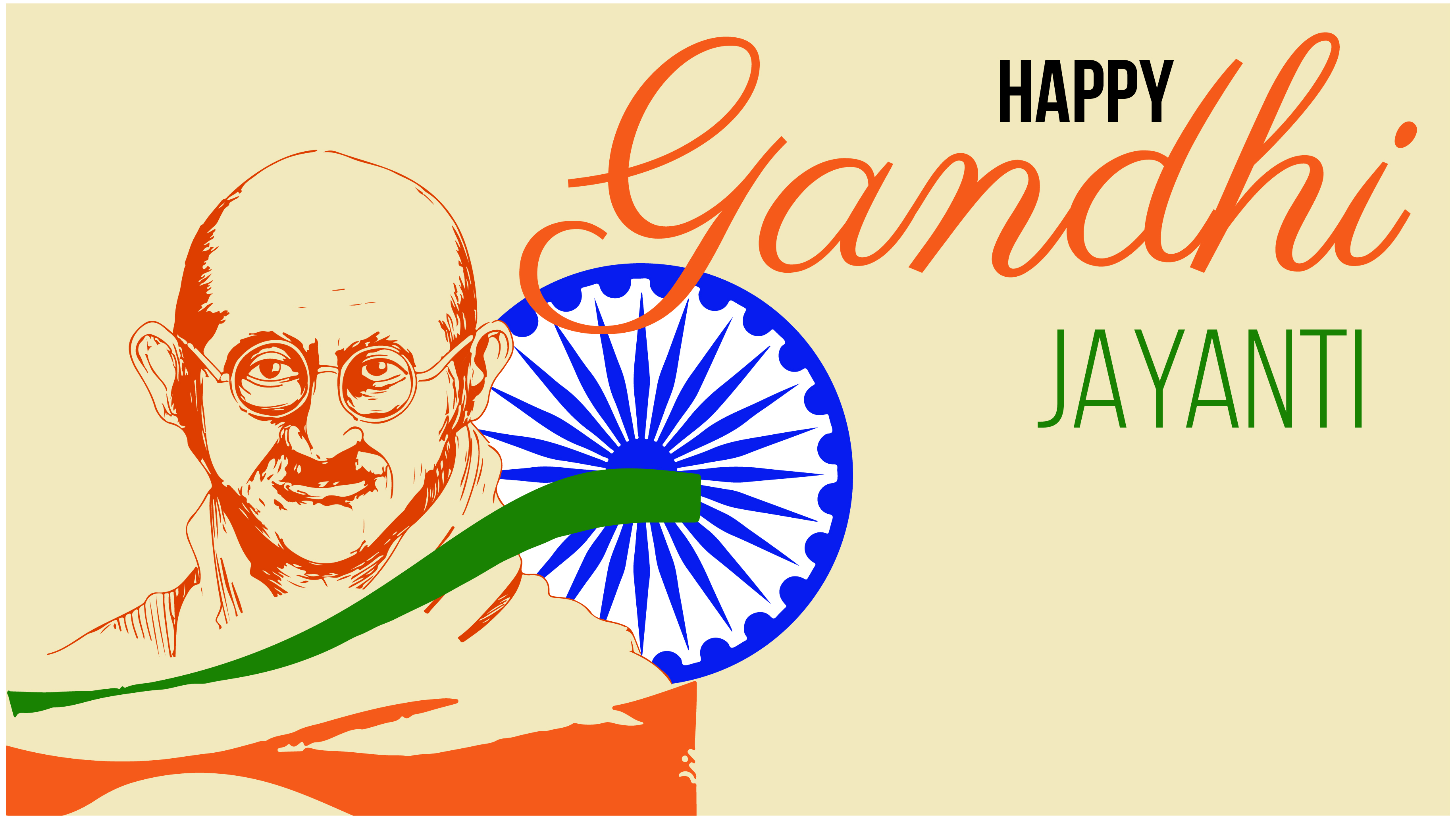 Gandhi Jayanti Image Background Template - Edit Online & Download ...