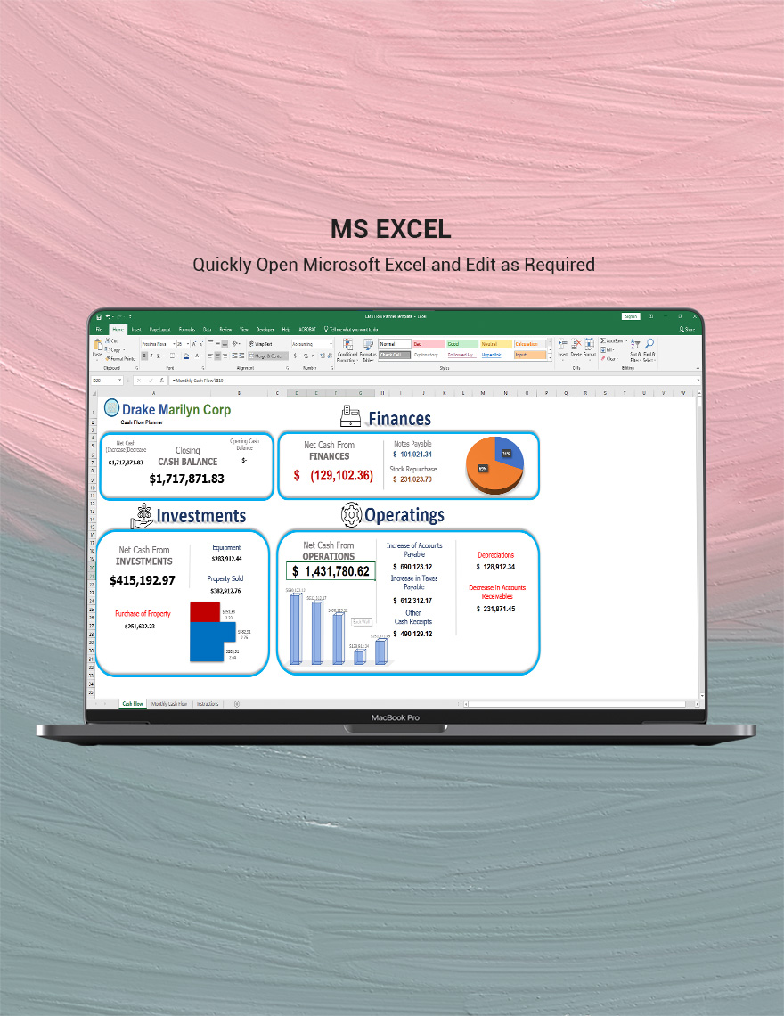 Cash Flow Planner Template - Google Sheets, Excel | Template.net