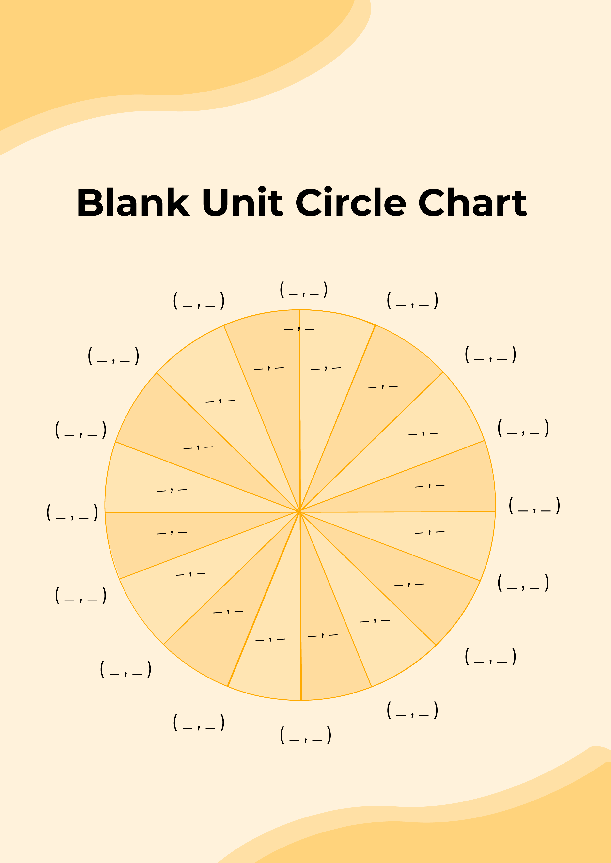 42 Printable Unit Circle Charts Diagrams Sin Cos Tan 44 OFF