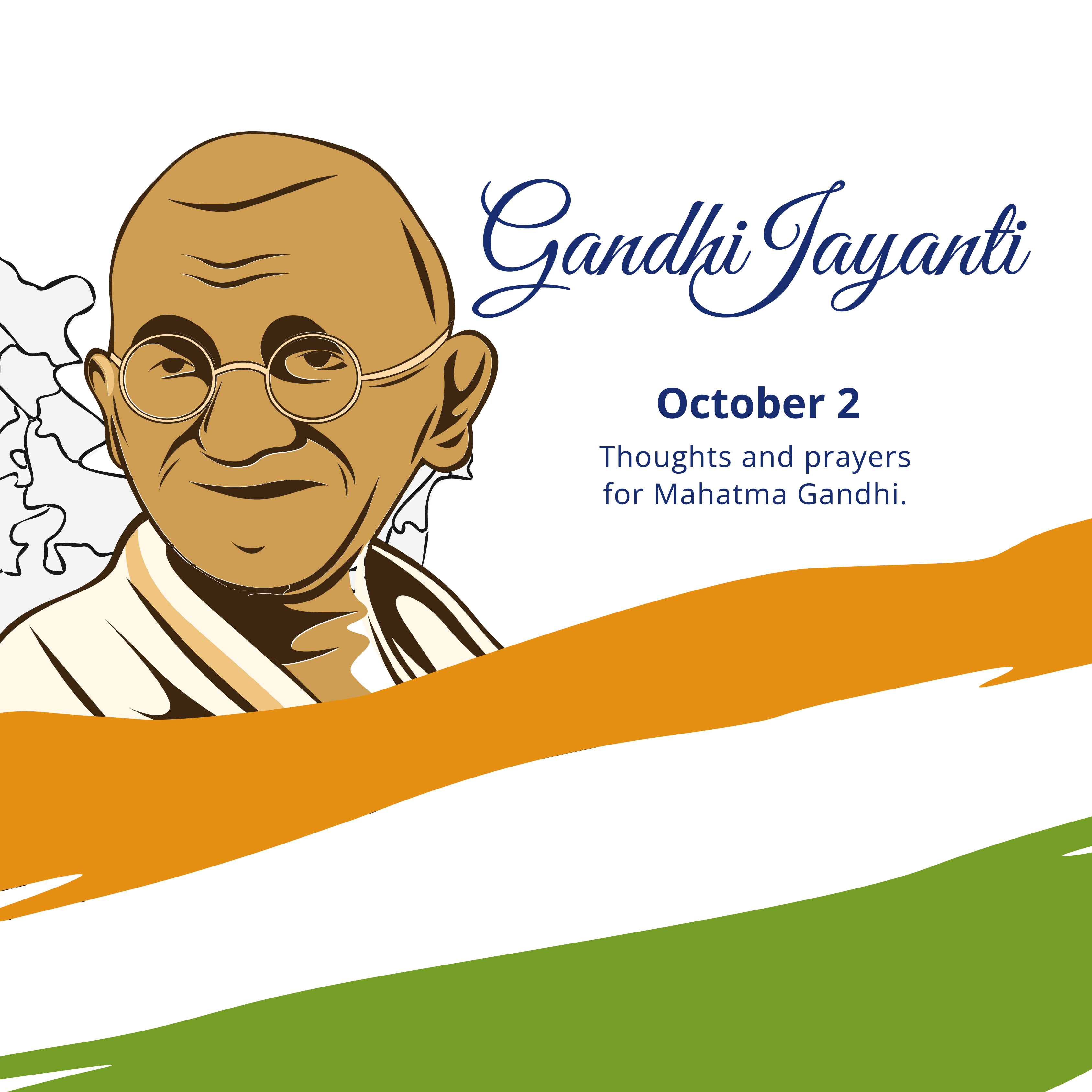Gandhi Jayanti Invitation Background Template - Edit Online & Download ...