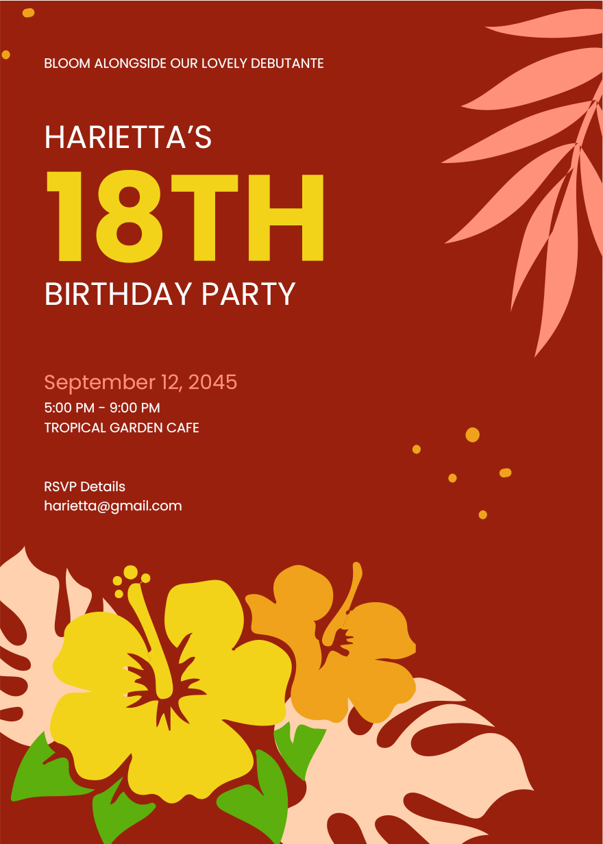 Hawaiian Party Invitations Free Printable