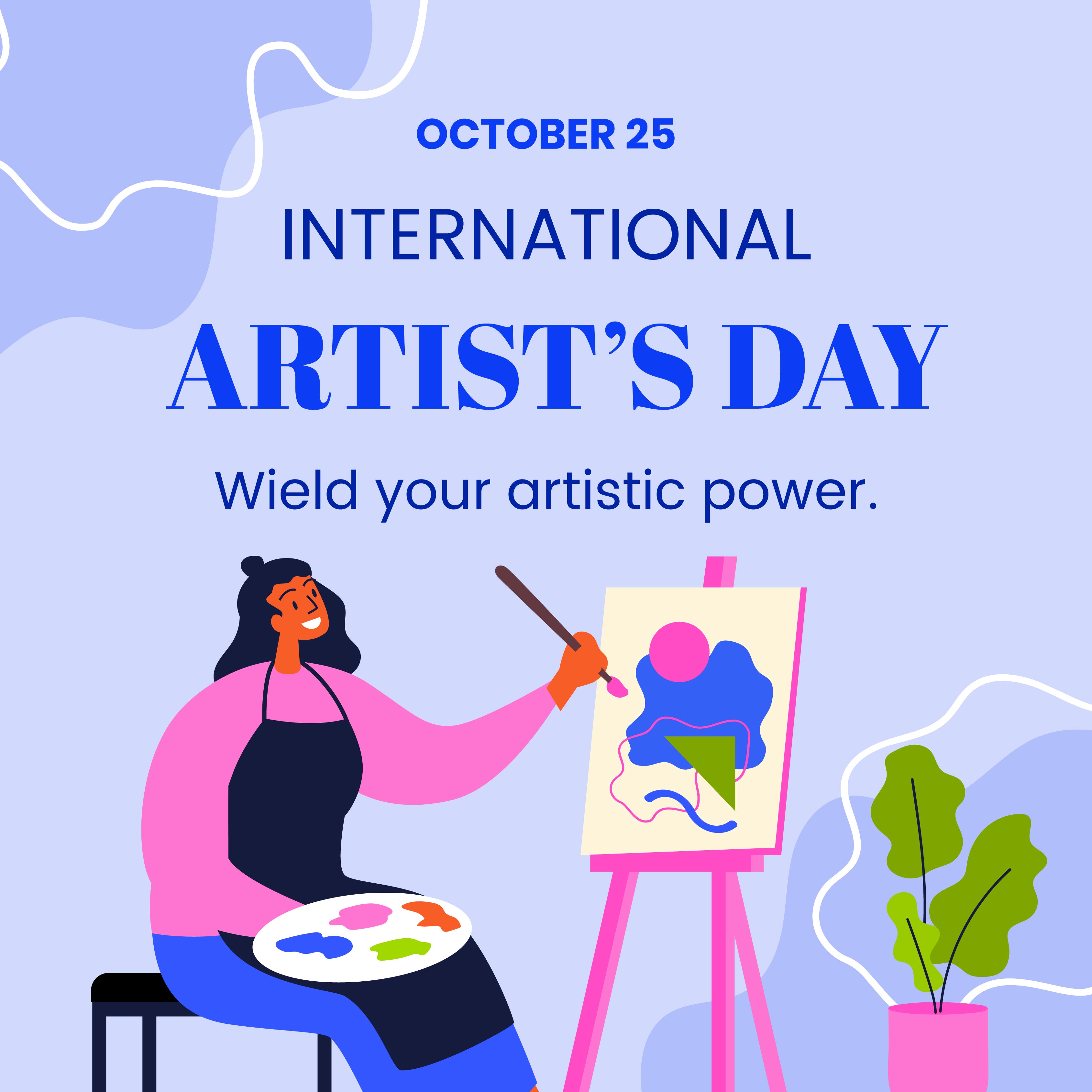International Artist’s Day Banner Template - Edit Online & Download ...